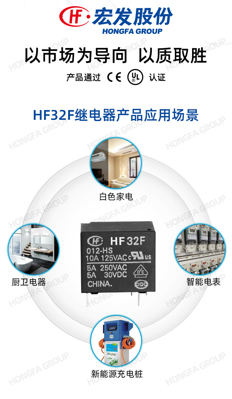 【官方直营】宏发 HF32F继电器 超小型中功率 低功耗 印制板式-阿里巴巴