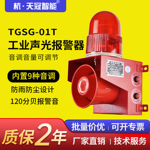 TGSG-01T工业声光报警器可调 叉车码头天车语音提示器 告警器220V-阿里巴巴