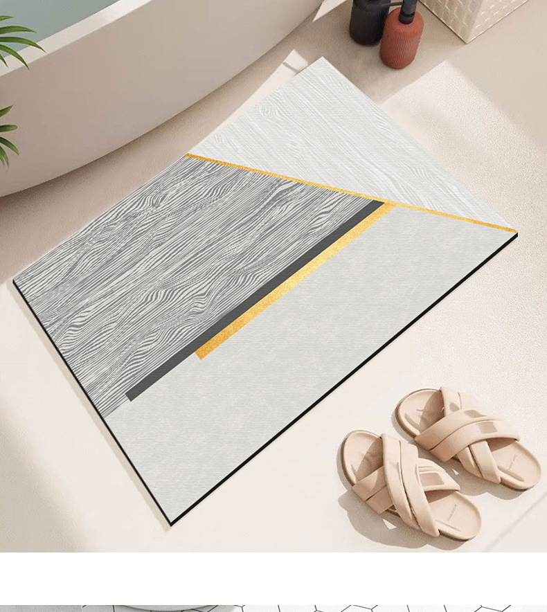 Wholesale Silicone Water Absorbent Carpet with Geometric Pattern ...