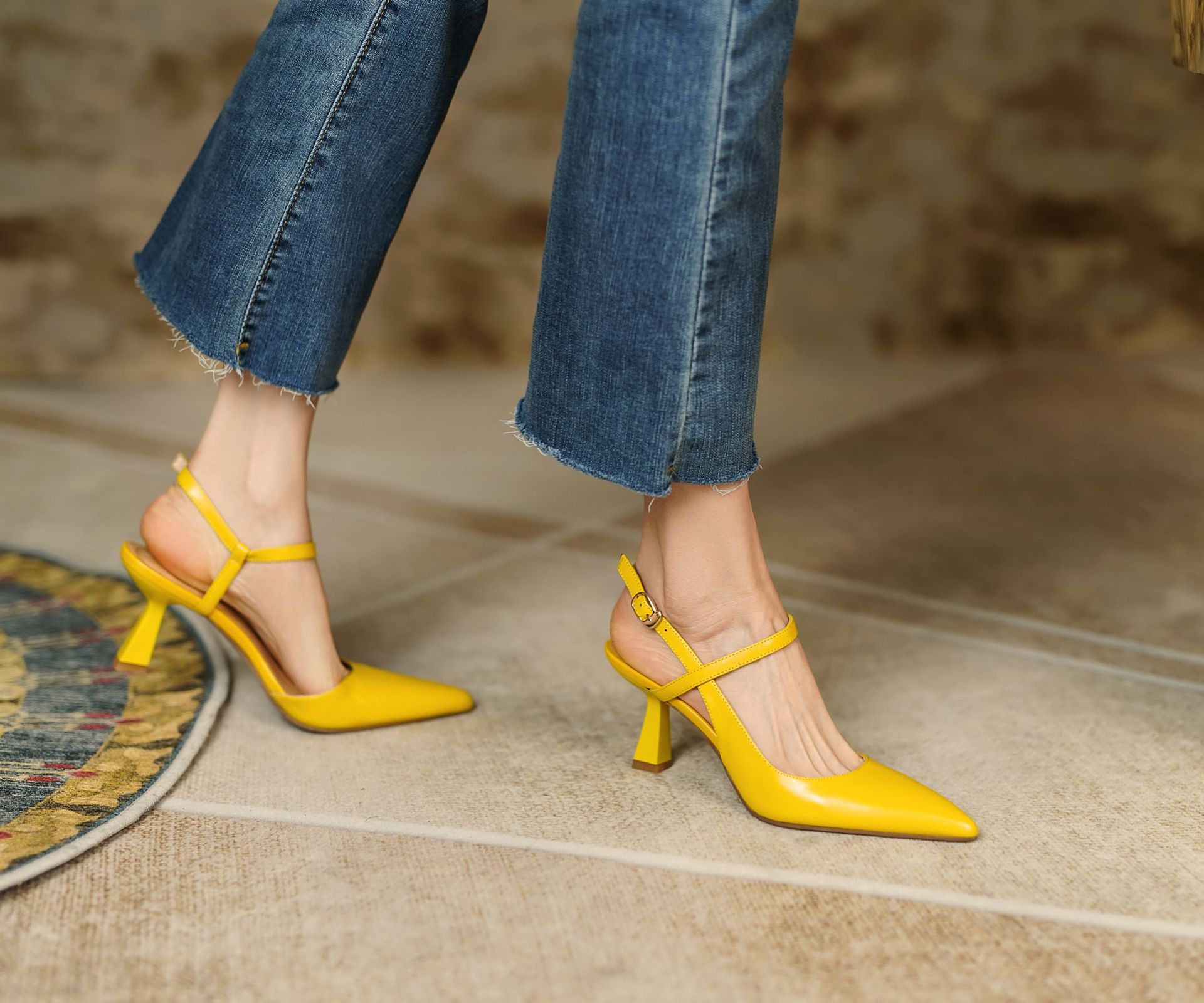 CHIKO Alena Pointy Toe Stiletto Slingback Shoes