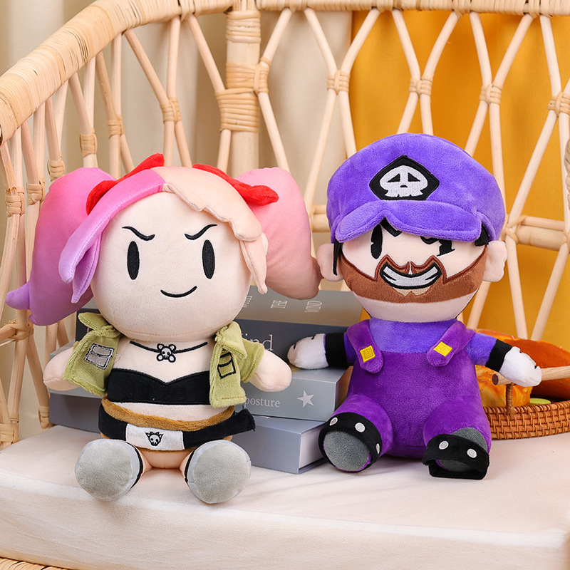 跨境热销 SMG3 PLUSHIE 玩偶 SMG4 动画周边系列紫色小人毛绒玩具-阿里巴巴