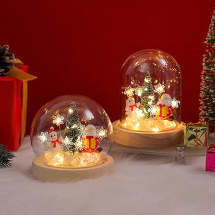 圣诞节diy发光小夜灯氛围灯手工材料包桌面装饰礼品送朋友伴手礼-阿里巴巴