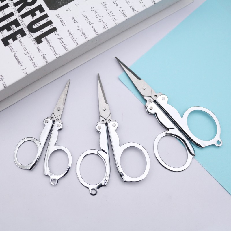 添华达旅行折叠剪刀 便携迷你手指甲不锈钢伸缩小号随身小剪刀-阿里巴巴