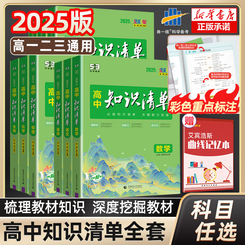 [Subject Optional] 2025 New Edition Senior high school Knowledge List ...