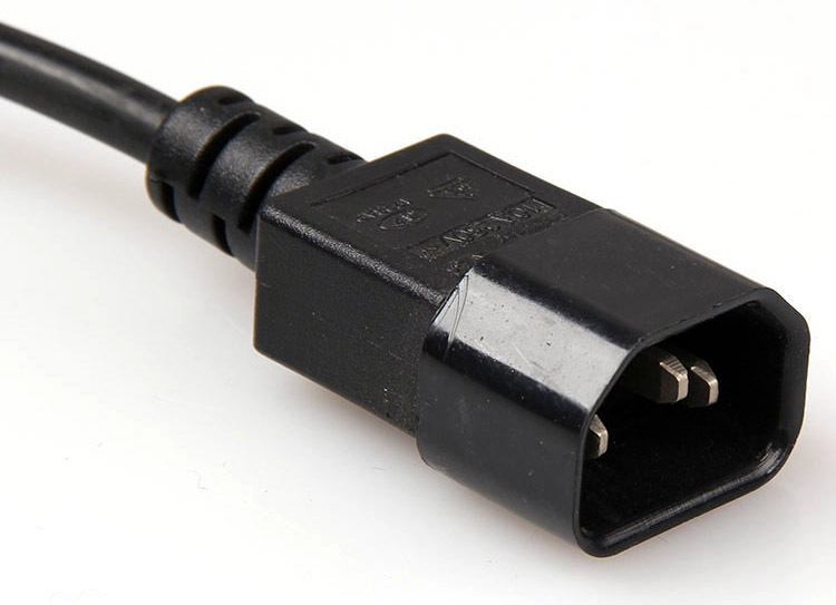 欧洲插头IEC 60320 C14公插配IEC C320 C13母插电脑机箱电源线-阿里巴巴
