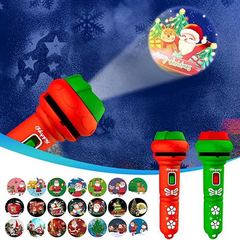 Cross-border e-commerce Christmas projection flashlight luminous toy ...
