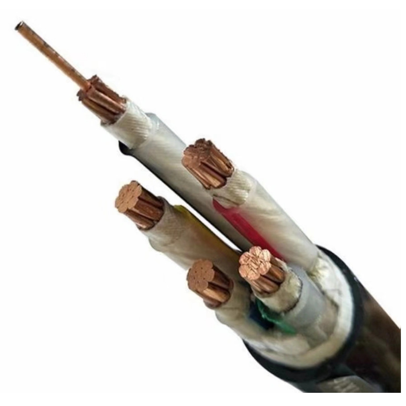 WDZN-YJY低烟无卤耐火电力电缆电线国标4+1芯3+2芯节能耐火电缆-阿里巴巴
