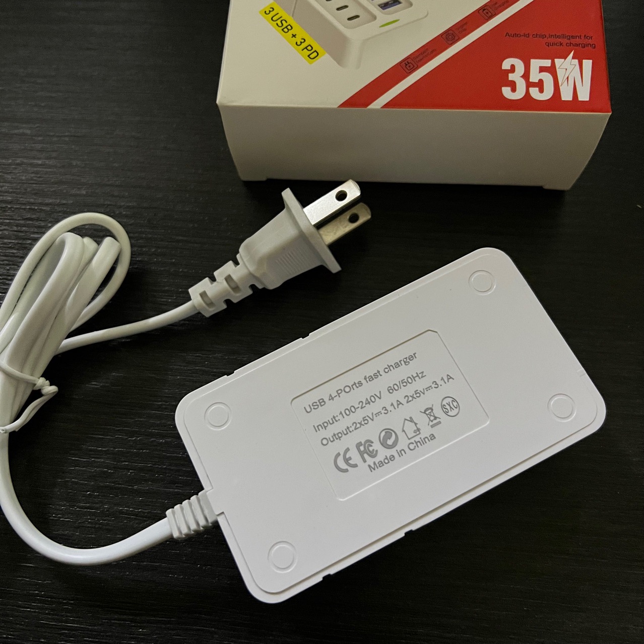 新款排插充电器6usb多口pd手机充头延长线快充插座安卓通用35w-阿里巴巴