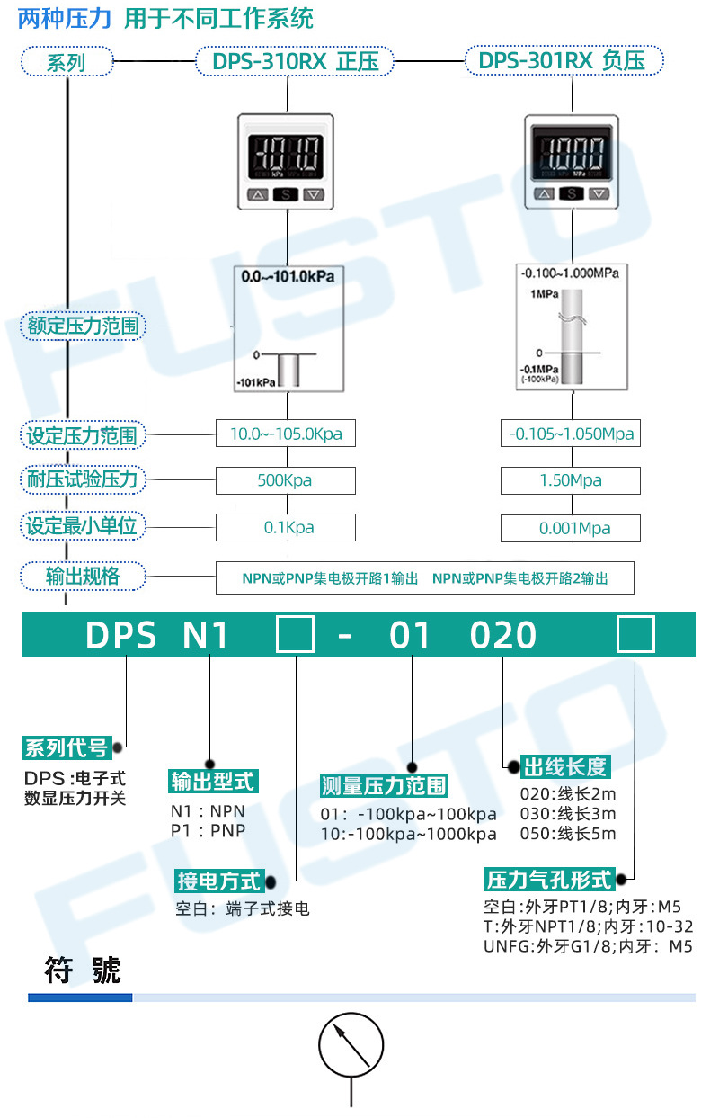 DPS310-RX/301-RX数显表压力开关自动控制真空负压传感器包邮-阿里巴巴