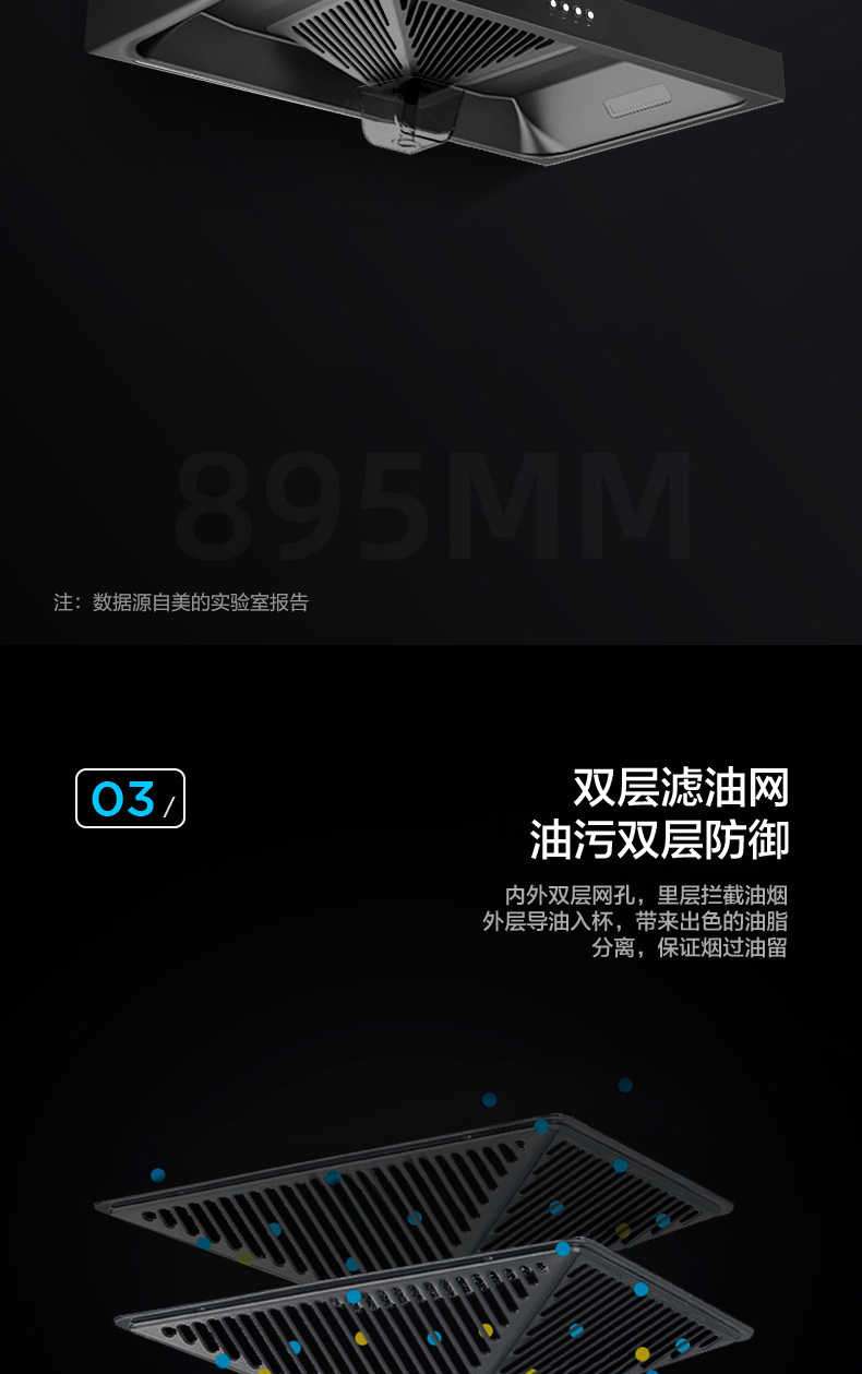 美的(Midea)欧式抽油烟机CXW-220-TMY1 玄武灰顶吸式17立方大风量-阿里巴巴