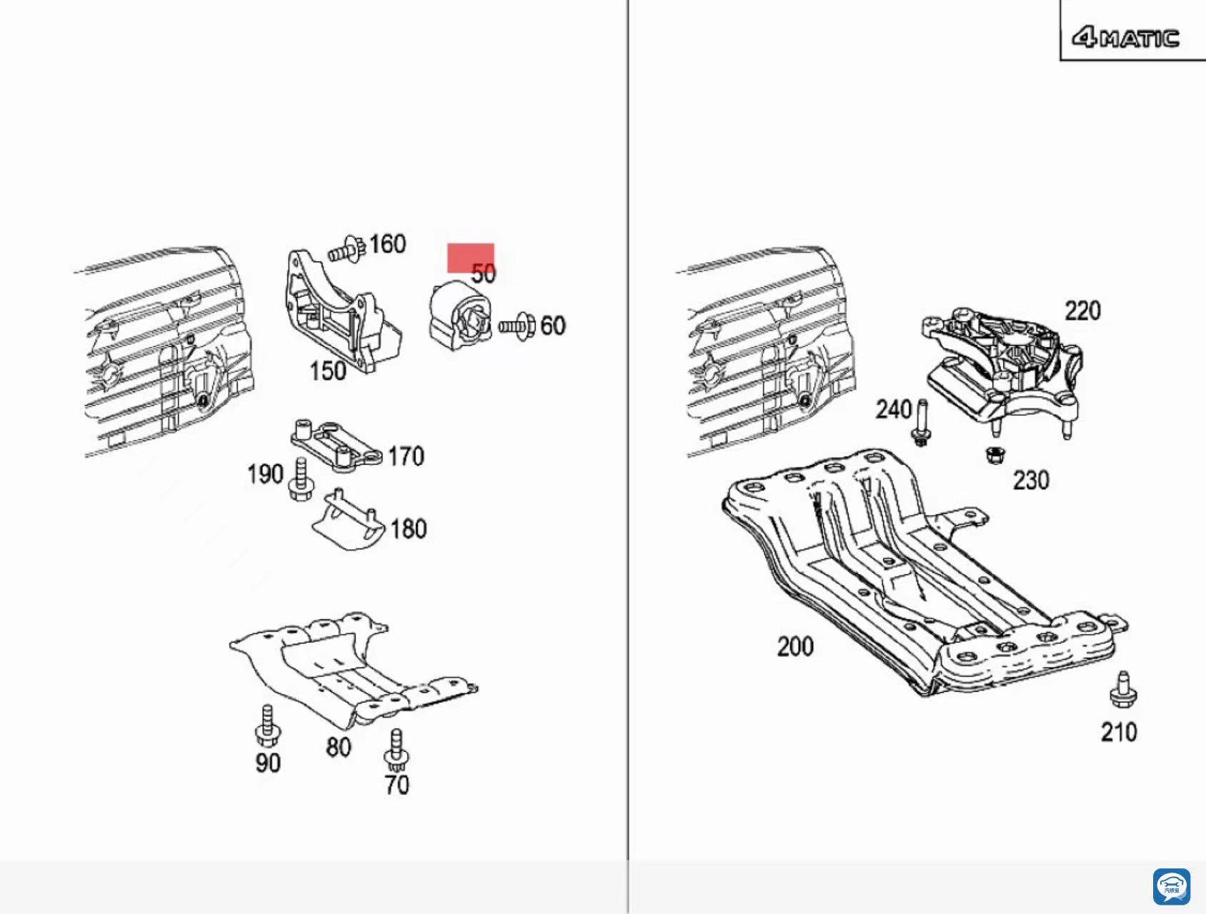 2212400918 适用于奔驰SL CL S级机脚胶 波箱脚胶 变速箱脚胶支架-阿里巴巴
