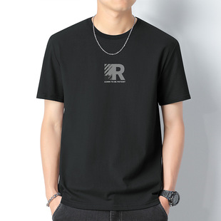 260G重磅纯棉短袖t恤男士夏季新款潮流新疆长绒棉半袖全棉体恤男-阿里巴巴