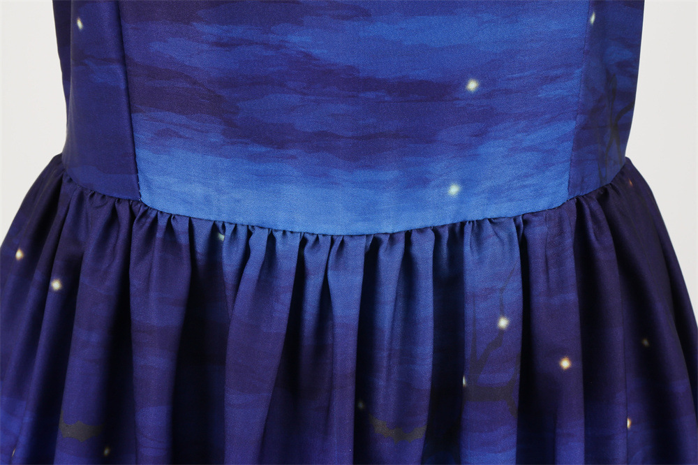 Halloween Women's Lace Prom Dress Elegant Horror Vintage Dress