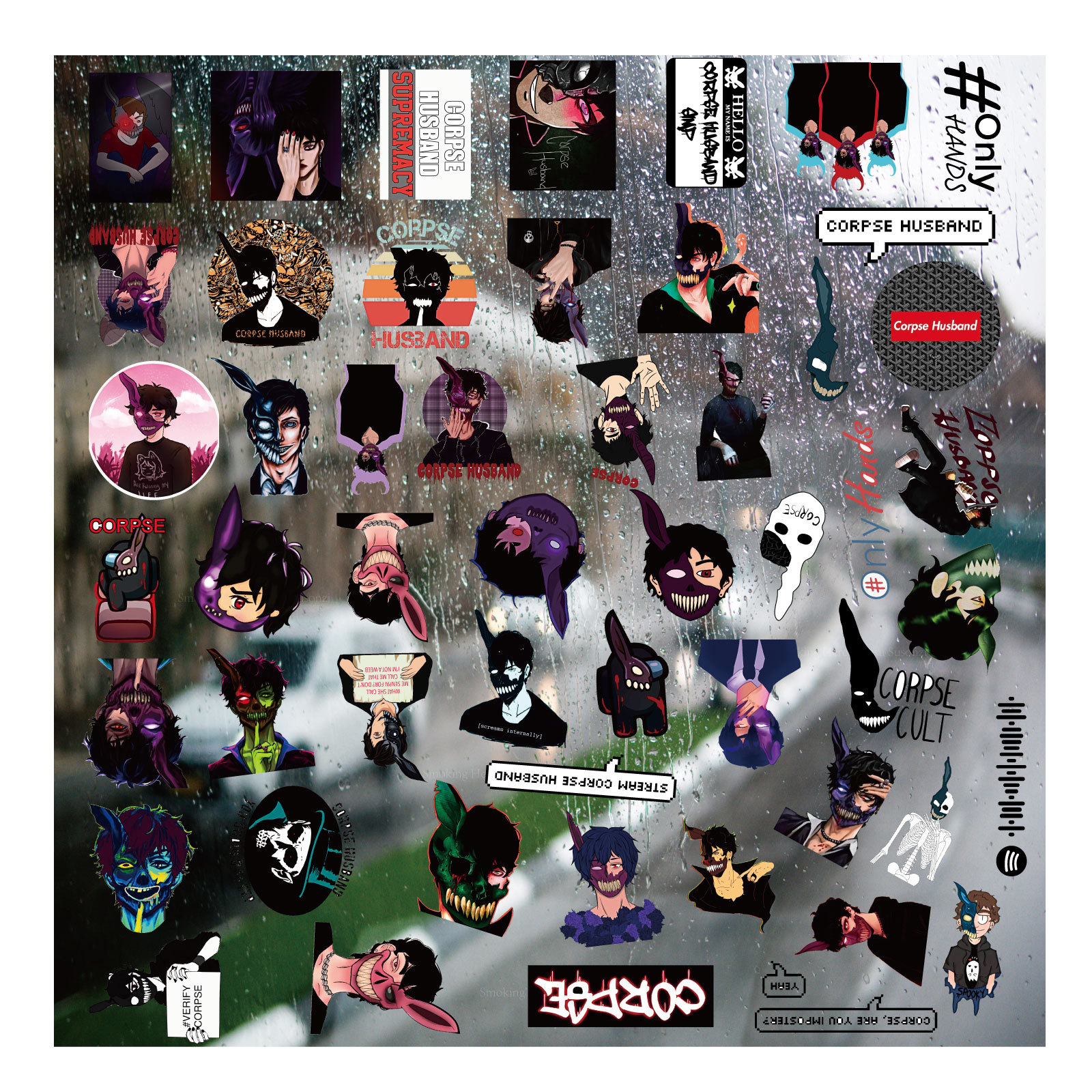 50个图案丈夫的尸体卡通3D立体UV转印贴凹凸水晶标手机壳防水贴纸-阿里巴巴