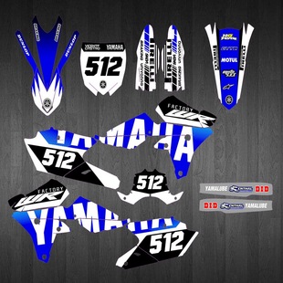 越野摩托贴纸适配YAMAHA雅马哈YZ250F YZ250FX WRF250 YZ45贴花RK-阿里巴巴