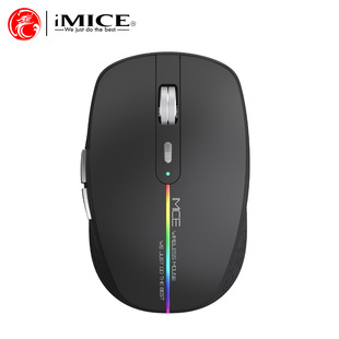 IMICE厂家直供跨境蓝牙双模可充电静音6键无线游戏鼠标TYPE-C接口-阿里巴巴