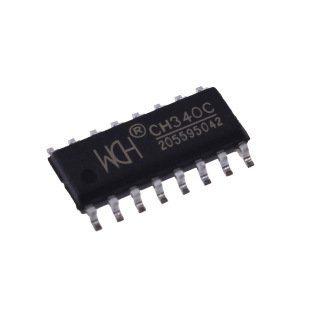 CH340C SOP-16 贴片 USB转串口 IC 芯片 内置晶振 全新原装-阿里巴巴