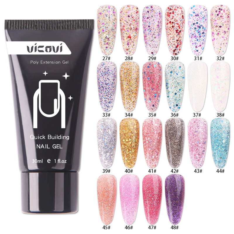 外贸款美甲延长胶免纸托快速延长水晶模型水晶胶厂家供应15ml-阿里巴巴