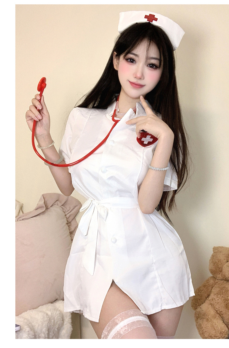 橘火性感情趣护士制服蕾丝纯欲内衣情调火辣睡衣qqny诱惑cos修身-阿里巴巴