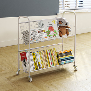 移动书架落地多层学生小书架儿童绘本架简易置物架卧室家用收纳架-阿里巴巴