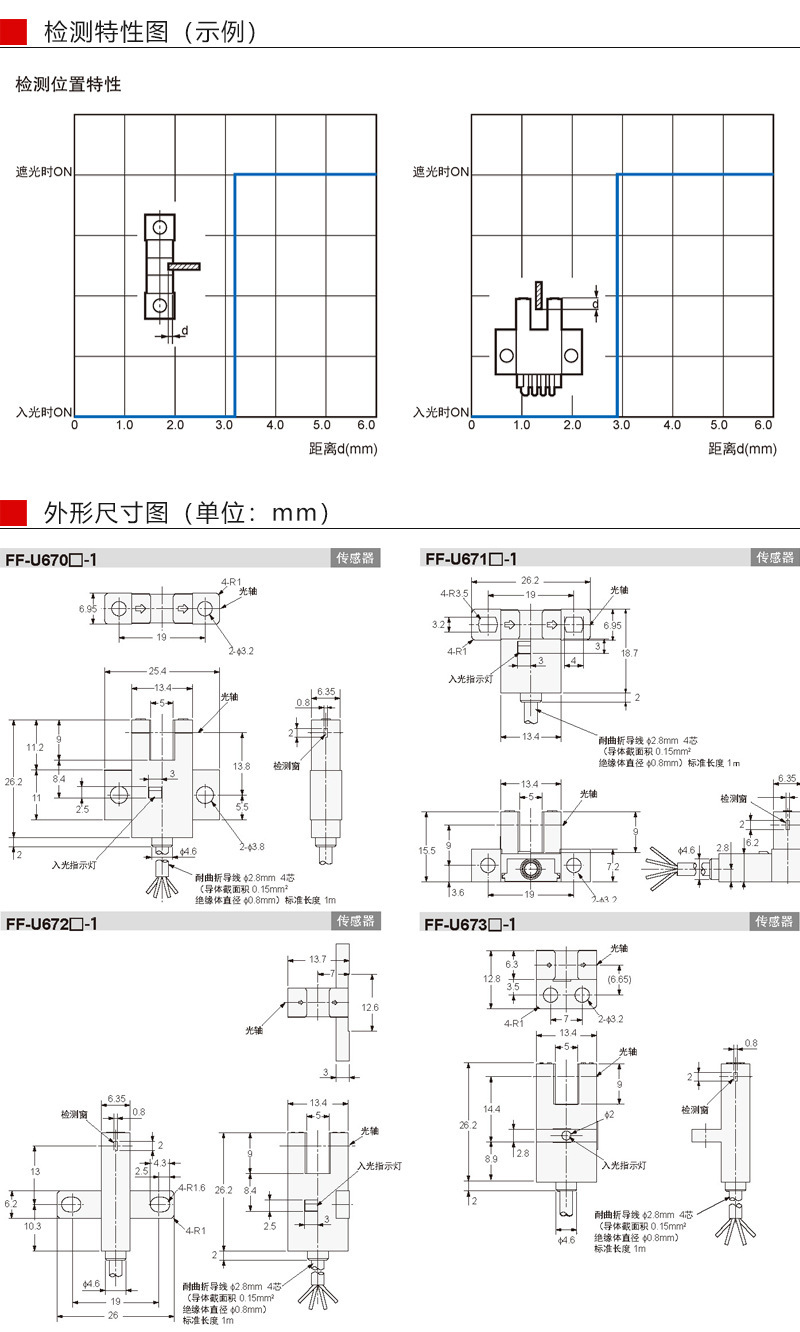 神武FF-U671-1 FF-U672 673 674 676 FFU-670-2槽型光电传感器-阿里巴巴