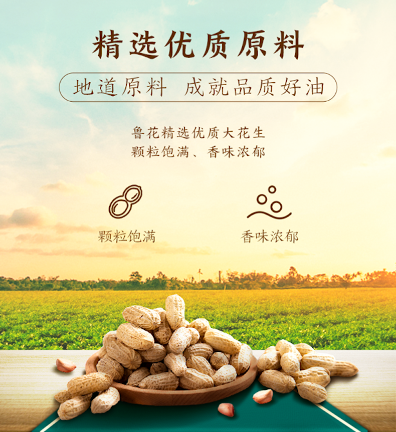 【鲁花直营】鲁花5S压榨一级花生油5L*1 食用油 粮油-阿里巴巴