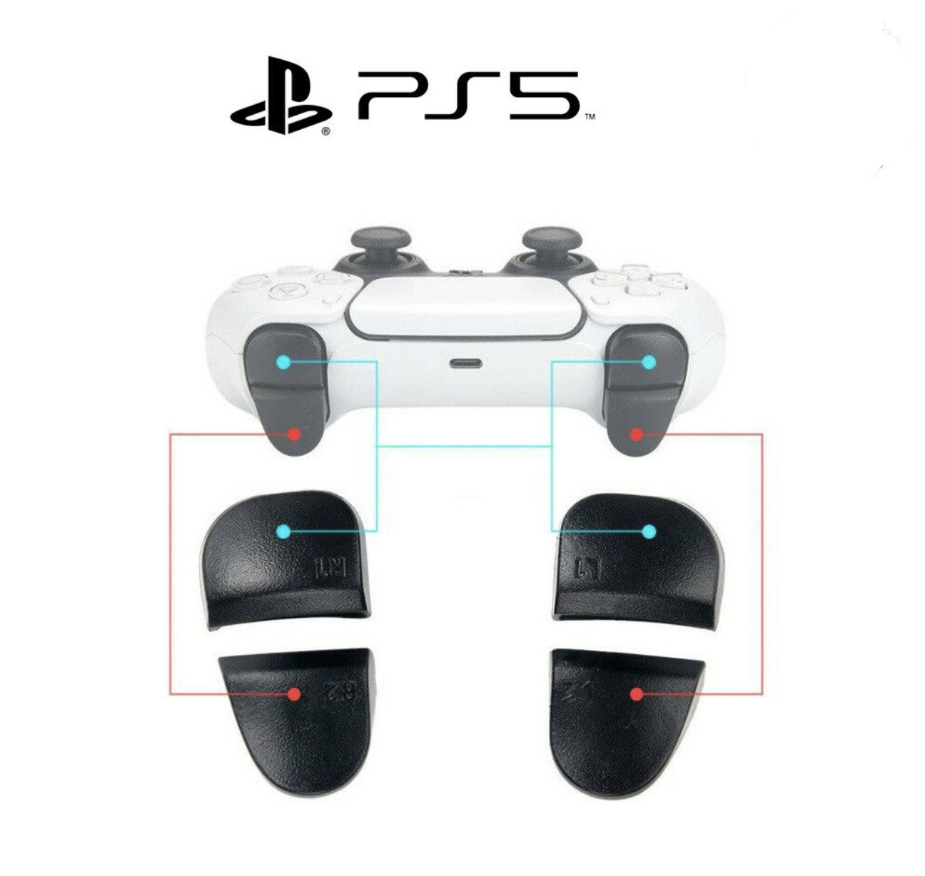 PS5手柄R2 L2 L1L2按键 DualSense手柄按键套装游戏游戏机-阿里巴巴