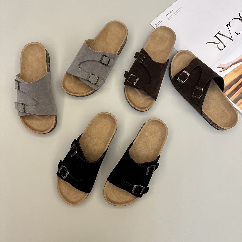 2023 Amazon Cross-border slipers Foreign Trade Beach Cork Women's ...