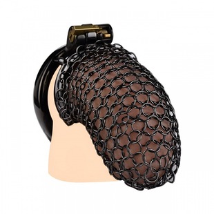 FRRK长款网纱贞锁男性情趣CB锁锁茎笼伪娘sm禁欲情趣用品-阿里巴巴