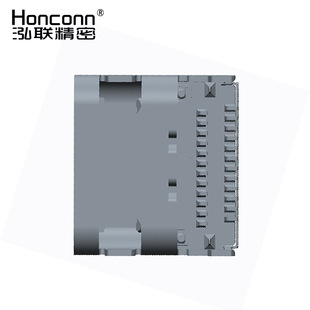 安费诺10137065-00021LF替代品TYPE-C USB 3.1 母座 有后盖 单壳-阿里巴巴