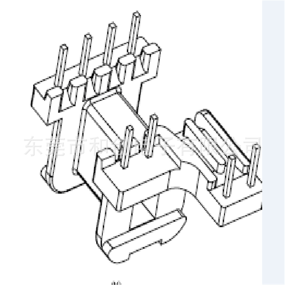 EE13变压器骨架EE13电木骨架EE13卧式骨架BOBBIN 4-2-2-阿里巴巴