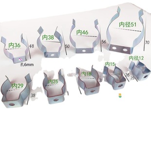 弹性管卡弹簧钢管卡扣弹性开口管卡管夹卡箍锰钢管卡子 卡扣弹簧-阿里巴巴
