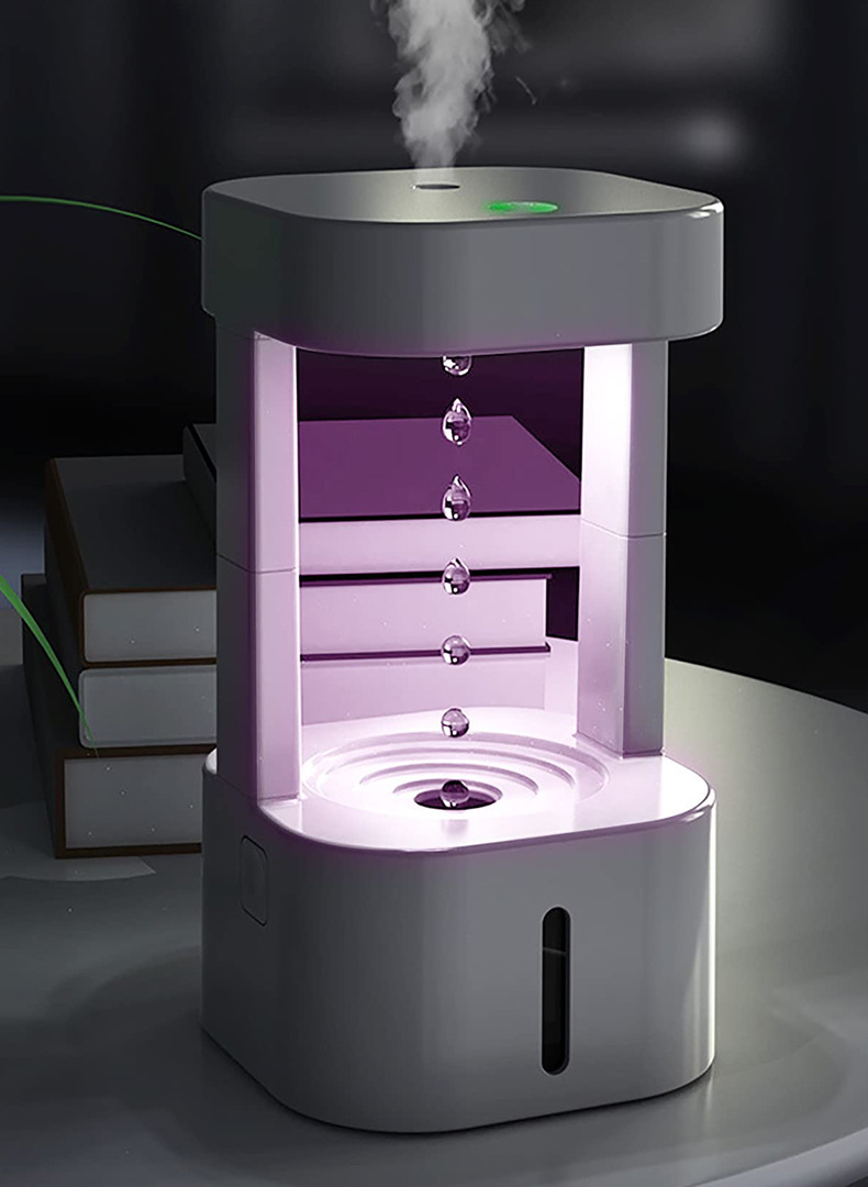 580ml Anti-gravity Water Drop Humidifier 3 Modes Levitating-阿里巴巴