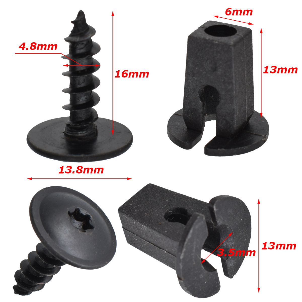 适用于大众奥迪发动机罩底托盘防溅板轮拱螺丝固定器紧固件夹螺栓-阿里巴巴
