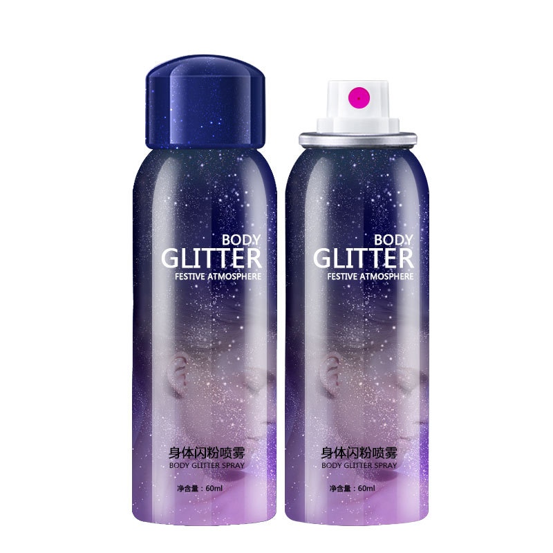 Bride's body glitter powder spray is not easy to take off makeup, rapid ...