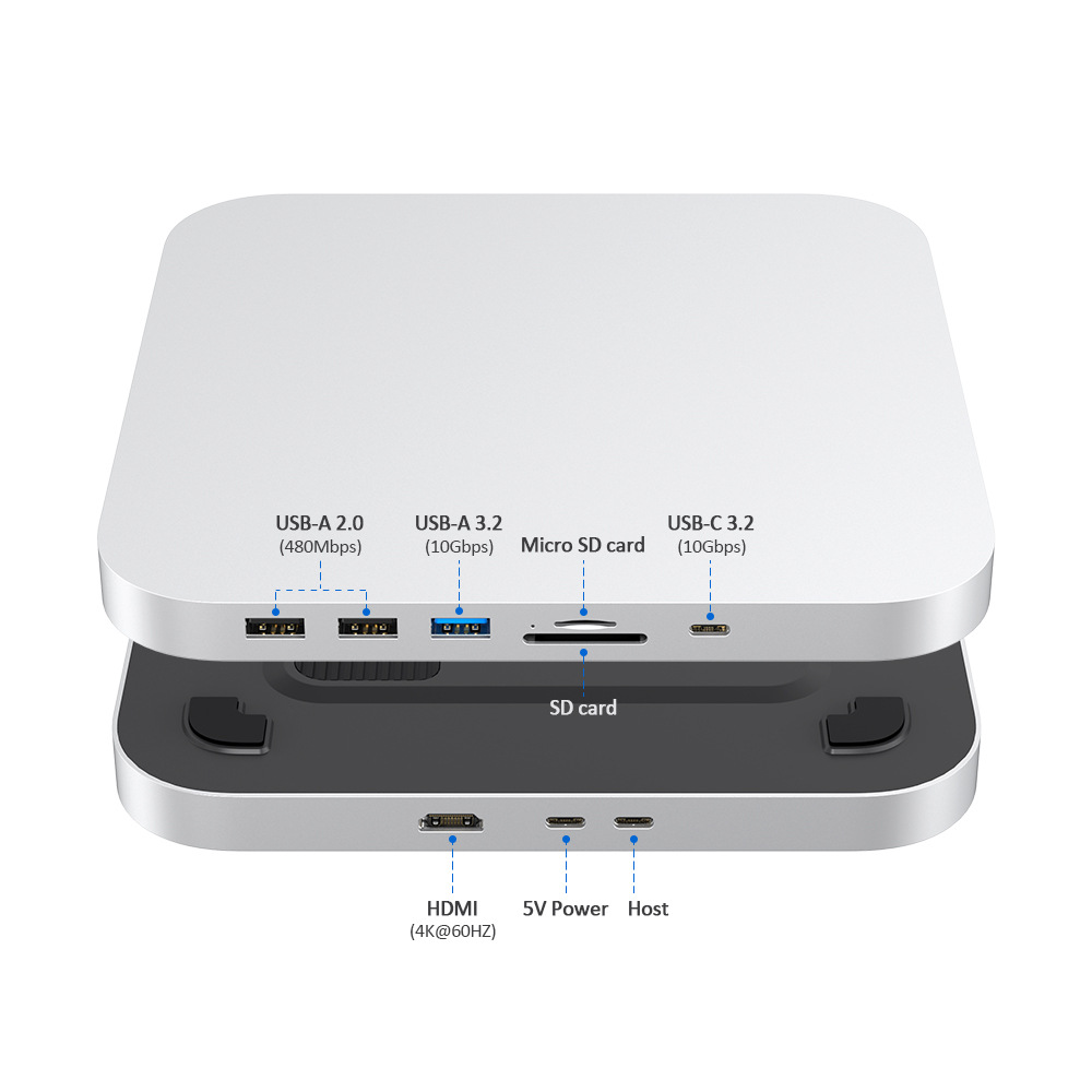 Mac mini hub扩展坞硬盘盒Mac Studio M4底座M1/M2 4K多屏桌面-阿里巴巴