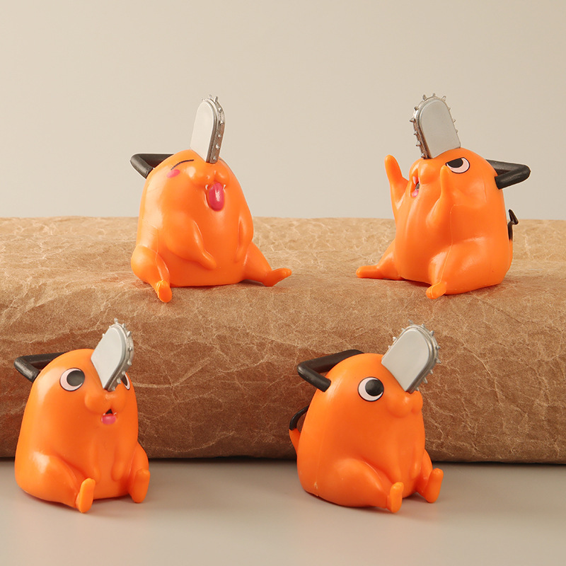 4款电锯人手办动漫周边卡通电锯狗公仔玩具摆件模型厂家现货批发-阿里巴巴