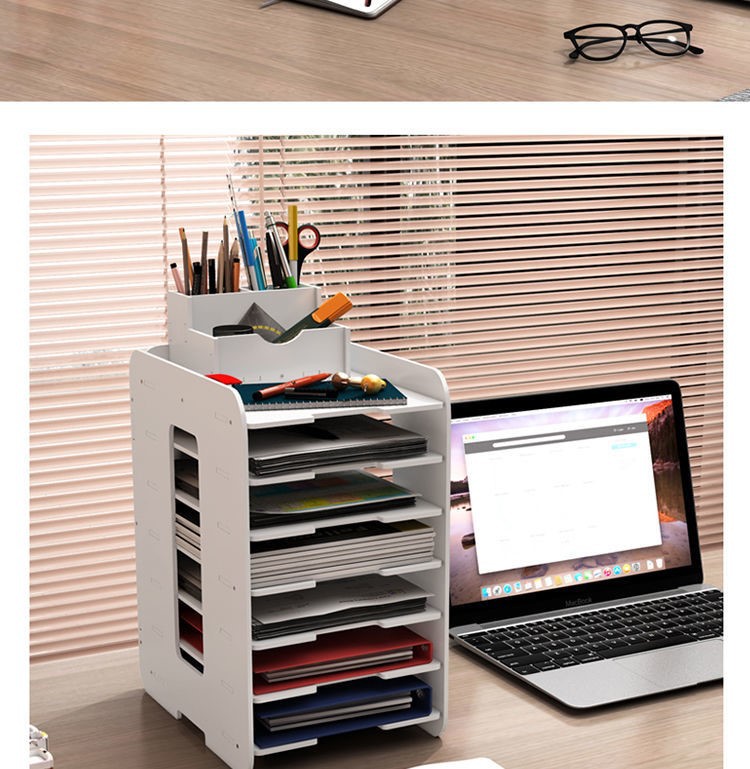 文件架子多层置物架桌面文件收纳架a4资料架文件夹收纳文件架多层-阿里巴巴