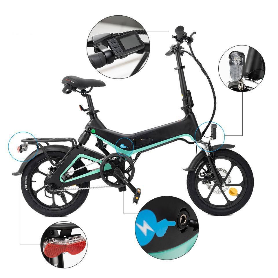 成人16寸Ebike 36V可折叠电动自行车防水电动城市街道电动自行车-阿里巴巴