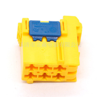 968271-1 TE型6孔6芯黄色塑壳接插件汽车连接器适用于奔驰宝马-阿里巴巴