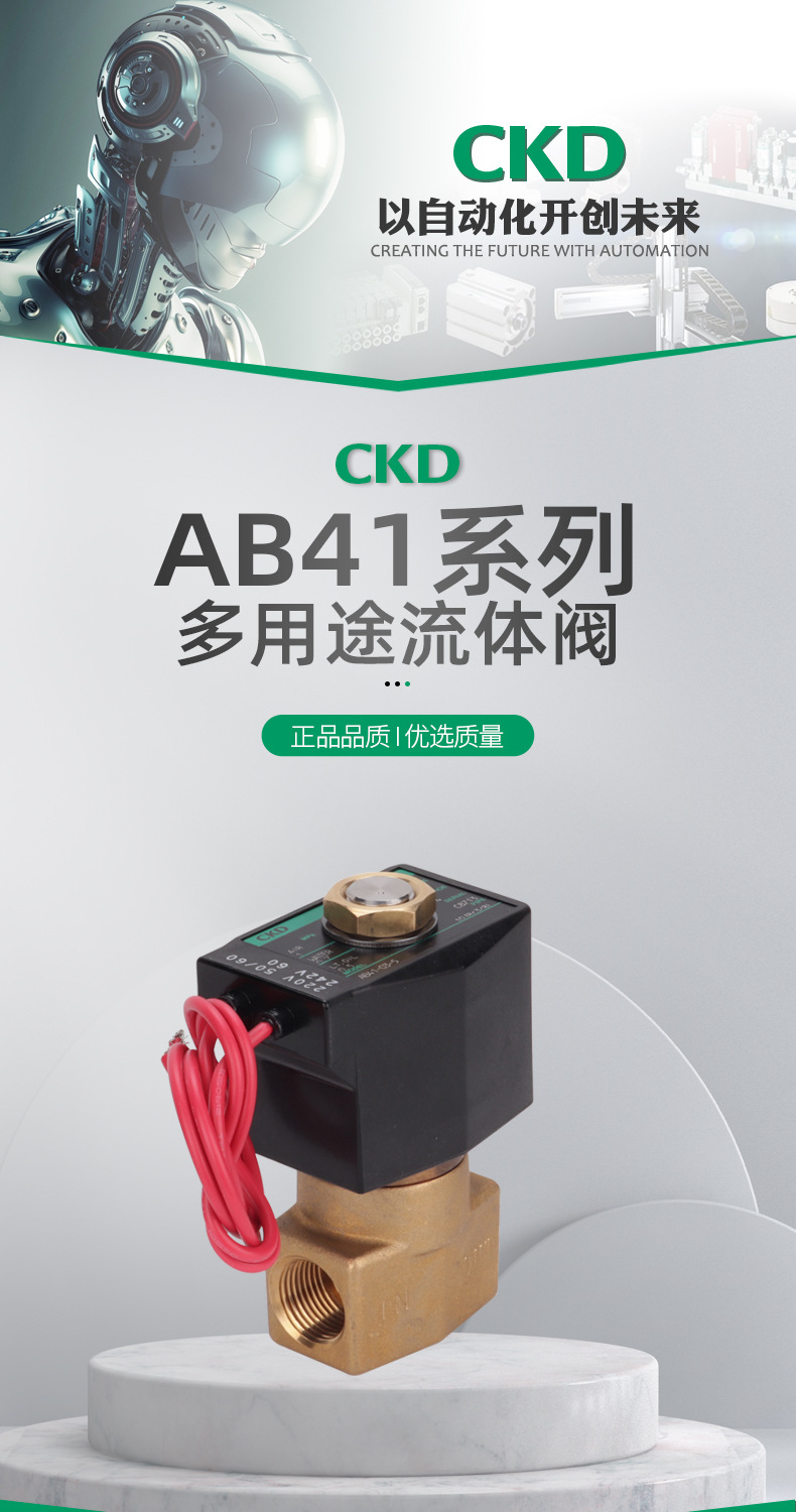 CKD直动2通水阀电磁阀AB31-02/03-1/2/3/4/5/6-02E-AC220V/DC24V-阿里巴巴