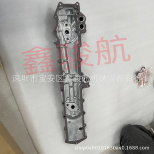 适用 6M60机型发动机配件 散热器边盖 ME303392机油冷却器盖/垫-阿里巴巴