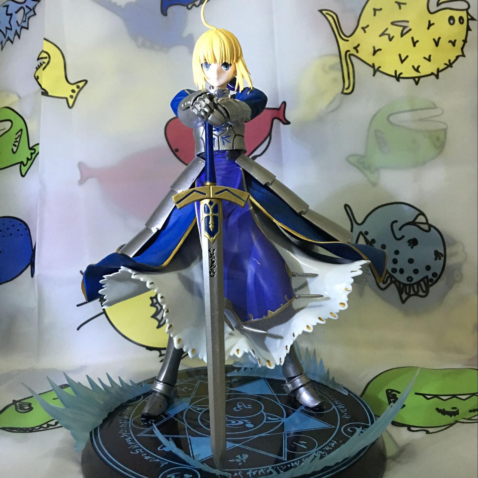 动漫 MF Fate/stay night UBW saber 骑士王 塞巴 手办模型-阿里巴巴