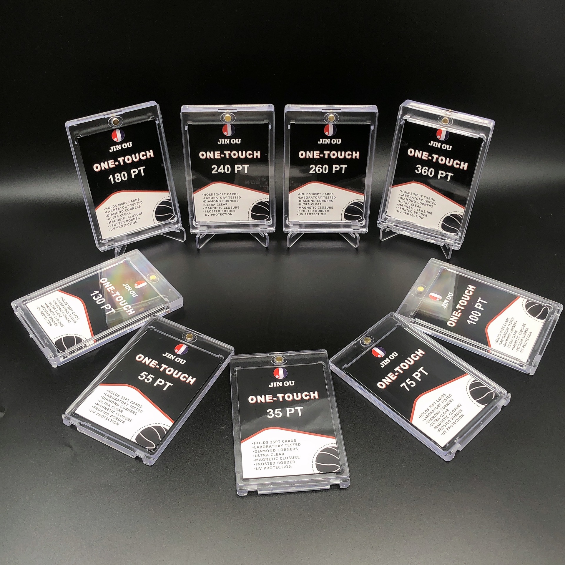 35pt-360pt球星卡强磁卡砖高透明磁吸式收藏卡盒抗UV游戏王卡砖-阿里巴巴