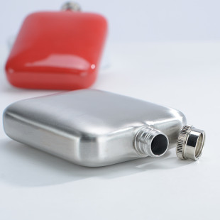 IYR7不锈钢酒壶304不锈钢方形酒具户外便携式加厚随身小酒壶3两白-阿里巴巴