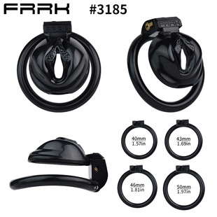 FRRK伪娘贞操锁黑色系变装锁欲仿真阴部cb锁情趣防自慰贞洁锁玩具-阿里巴巴