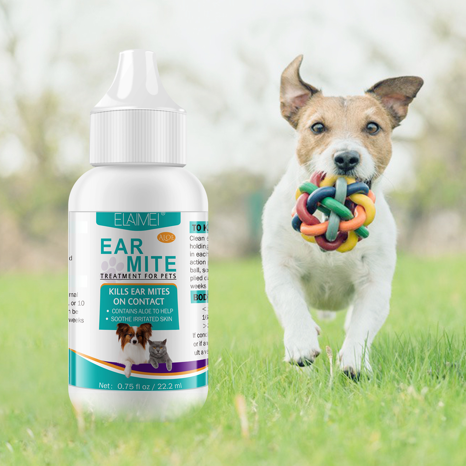 ELAIMEI宠物耳螨油EAR MITE TREATMENT FOR PETS-阿里巴巴
