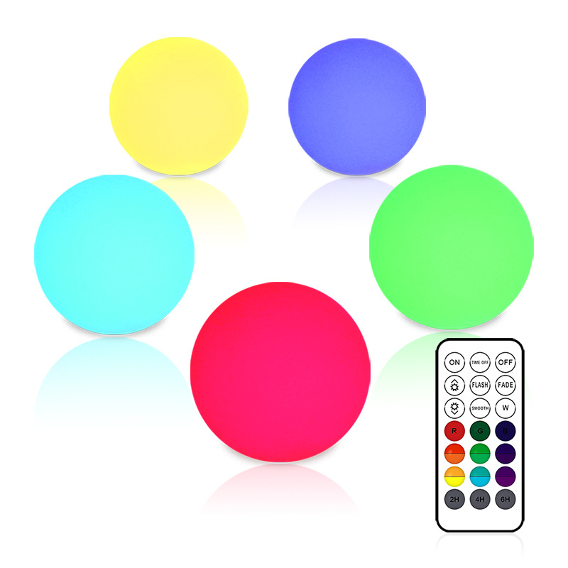 亚马逊led磨砂RGB遥控 夜光水池浮水球 户外防水庭院草地装饰彩灯采购价格、怎么样、行情市场-CCEE选品中心