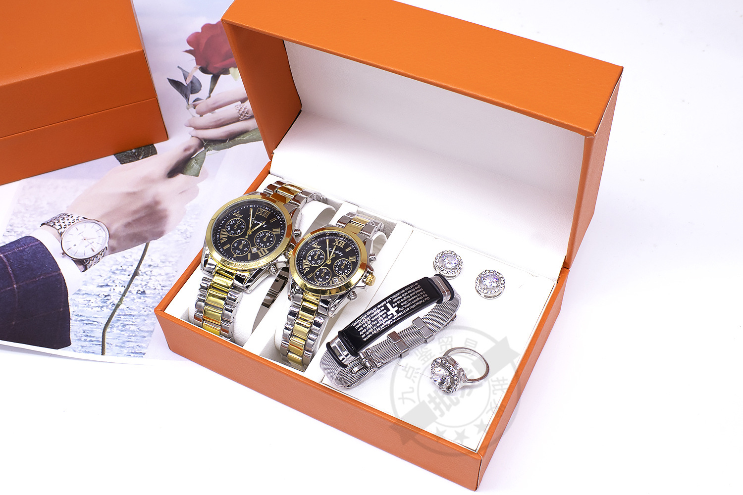 Couples wrist watch gift set luxury情侣手表best friend gifts-阿里巴巴