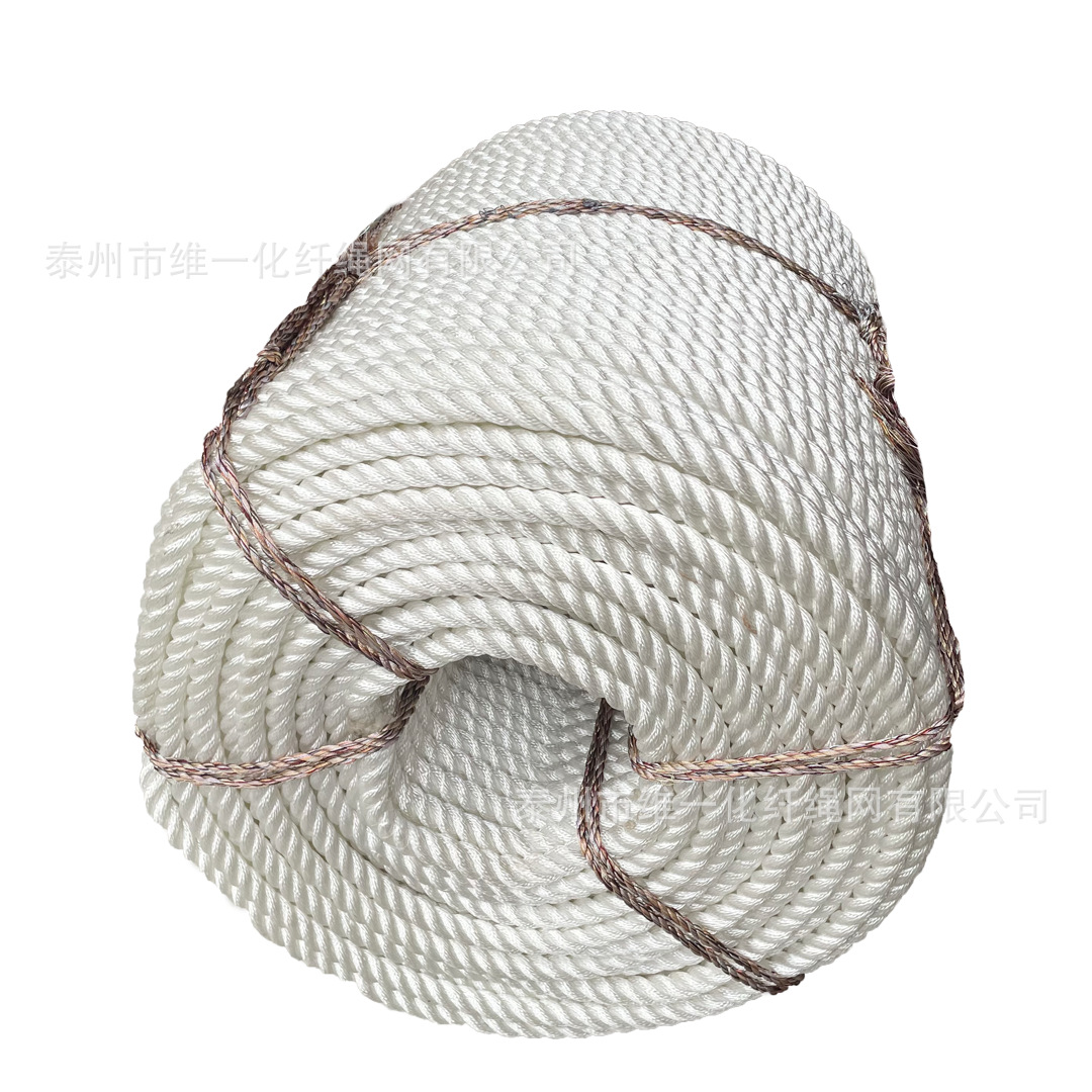 工业绞制尼龙绳三股系泊绳船用缆绳4mm-50mm码头固定绳游艇抛锚绳-阿里巴巴